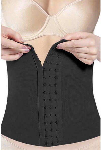 Elit Life Kadın 886 Göbek Bel Inceltici Karın Toparlayıcı Korse Siyah