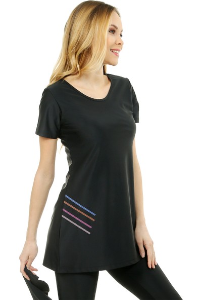 Emayo Ayla Yarım Kapalı Taytlı Mayo S