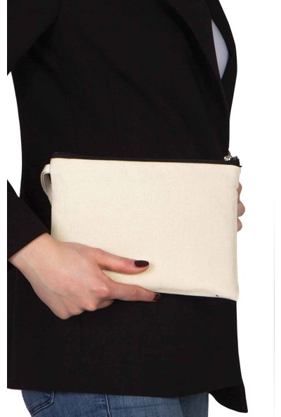 Pamusan Clutch Çanta Kanvas 25x18 cm Pamusan Clutch Çanta Kanvas 25x18 cm