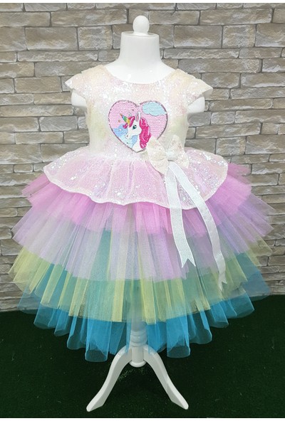 Mixie Baby Unicorn Kız Çocuk Abiye Elbise Mixie Baby Unicorn Kız Çocuk Abiye Elbise