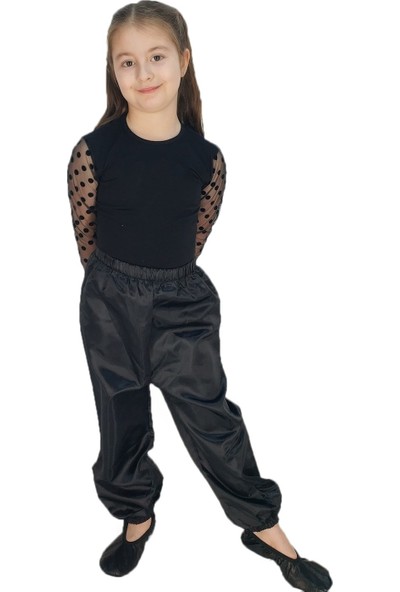 Kostüm Diyarı Büyük Puantiyeli Kolları Tül Body NS253K022