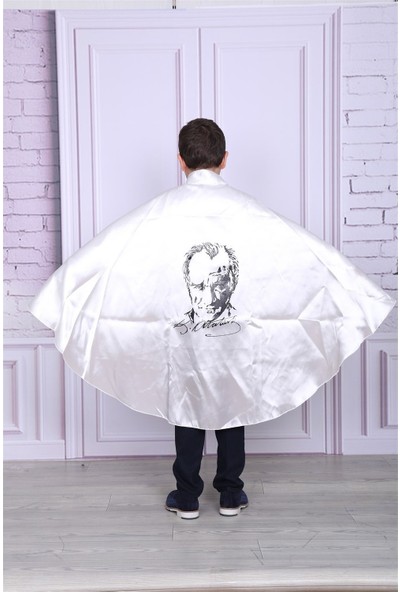 Kostüm Diyarı Atatürk Baskılı Ilkokul Boy Pelerin NS817U001