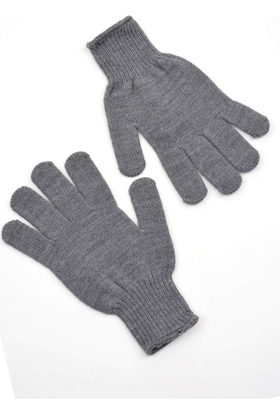 Mossta Erkek Akrilik Eldiven Gri