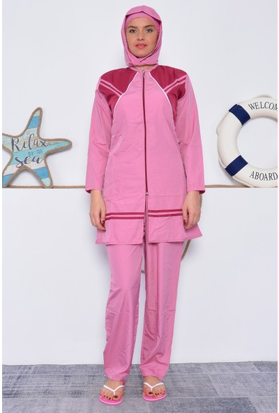 Mossta Omuz Şeritli Tam Tesettür Mayo