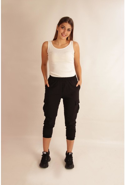 Alexander Gardi Kargo Cepli Jogger Pantolon Siyah (B20-146803)
