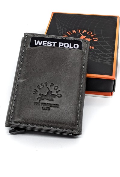 West Polo Deri Mekanizmalı Cüzdan Kartlık West Polo Deri Mekanizmalı Cüzdan Kartlık