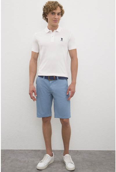 U.S. Polo Assn. Erkek Dokuma Bermuda Capri 50218368-VR073 U.S. Polo Assn. Erkek Dokuma Bermuda Capri 50218368-VR073