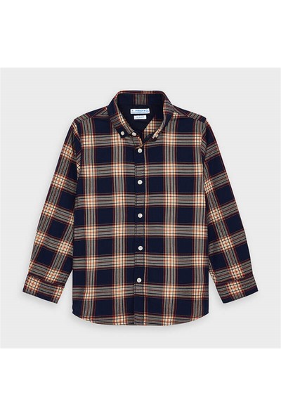 Mayoral Erkek Çocuk Ekose Uzun Kol Gömlek