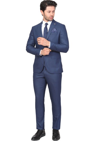 White Stone Helsinki Slim Fit 8 Drop Takım Elbise Lacivert White Stone Helsinki Slim Fit 8 Drop Takım Elbise Lacivert