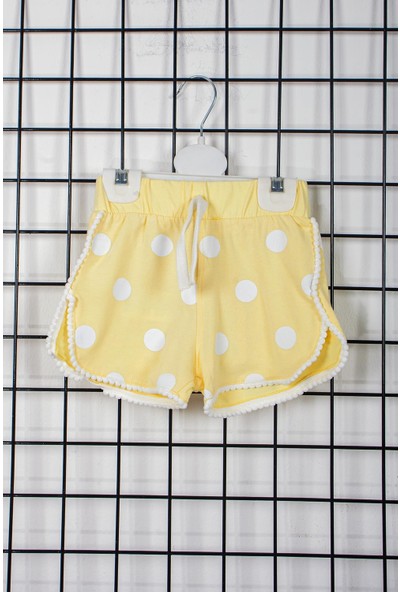 Pelops Kids Puantiye Baskılı Kız Çocuk Şort 5862