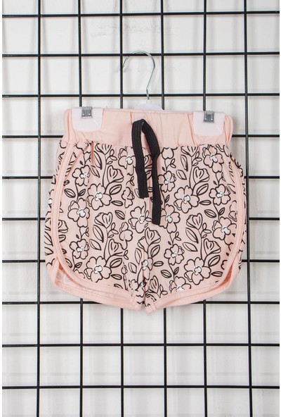 Pelops Kids Çiçek Baskılı Kız Çocuk Şort 5857