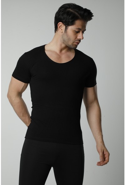 HMD Erkek Pamuklu V Yaka Açık Bisiklet Yaka & Geniş Yaka & Likralı Rahat Doku HMD Erkek Pamuklu V Yaka Açık Bisiklet Yaka & Geniş Yaka & Likralı Rahat Doku