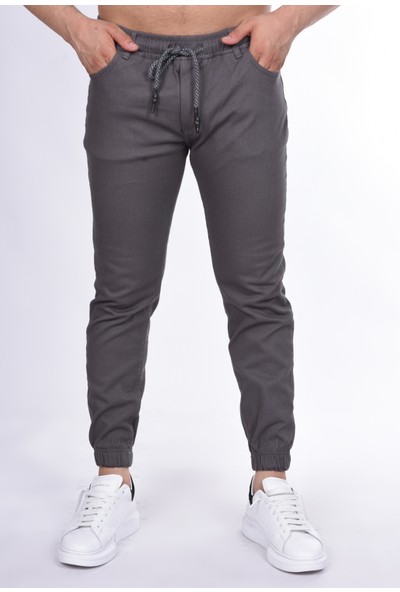 Black Steel 3000 Armür Desenli Paça ve Bel Lastikli Pantolon Black Steel 3000 Armür Desenli Paça ve Bel Lastikli Pantolon