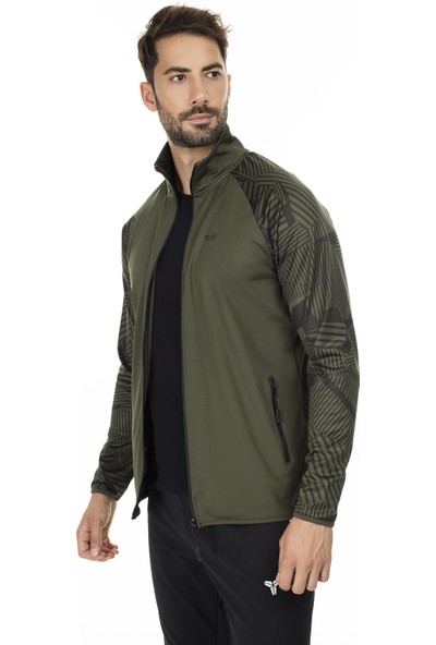 Buratti Cepli Dik Yaka Fermuarlı Slim Fit Spor Eşofman Üstü Sweat ERKEK SWEAT 5658002S