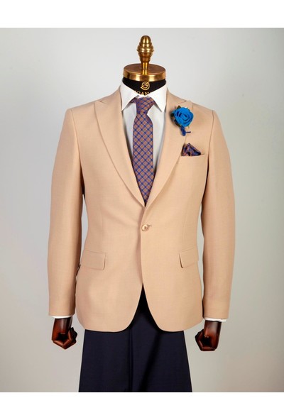 Ziganalı Modern Fit Casual Ceket (ZG20101 38)