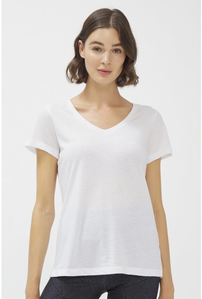 Penti Beyaz Dance Polo Yaka Tişört