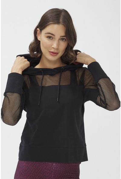 Penti Siyah File Detaylı Sweatshirt Penti Siyah File Detaylı Sweatshirt