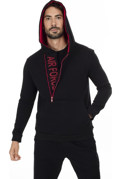Buratti Kanguru Cepli Fermuarlı Kapüşon Yaka Slim Erkek SWEAT 575707