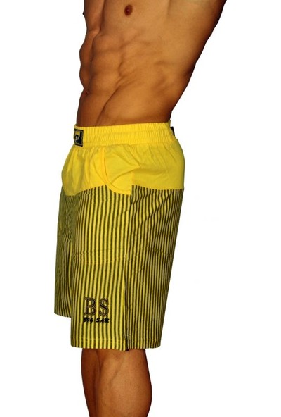 Big Sam Sarı Rahat Kesim Şort 1301