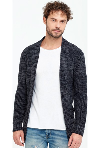 Tarz Cool Lacivert Cepli Kalın Hırka