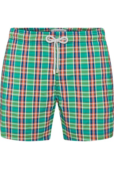 Shikoo Swimwear Yeşil Lacivert Kareli Bağcıklı Şort Mayo Shikoo Swimwear Yeşil Lacivert Kareli Bağcıklı Şort Mayo