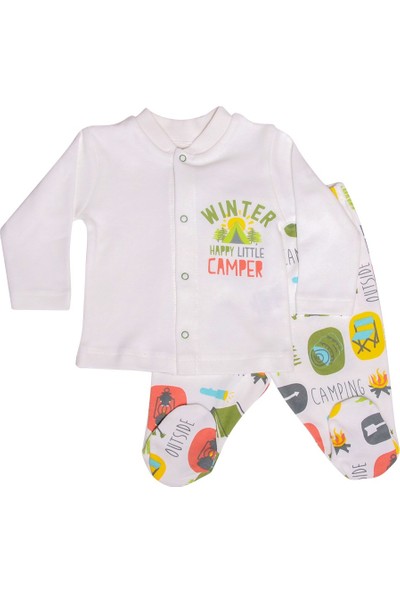 Luggi Baby Erkek Camping Uzun Kollu Patikli Pijama Takımı LG-5005
