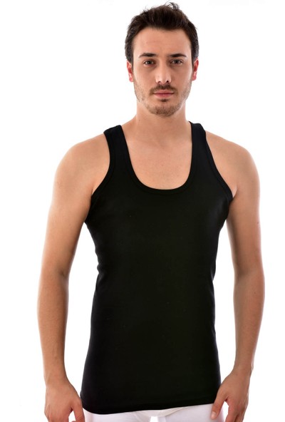 Tutku 3 Adet 0102 Erkek Ribana Atlet Siyah