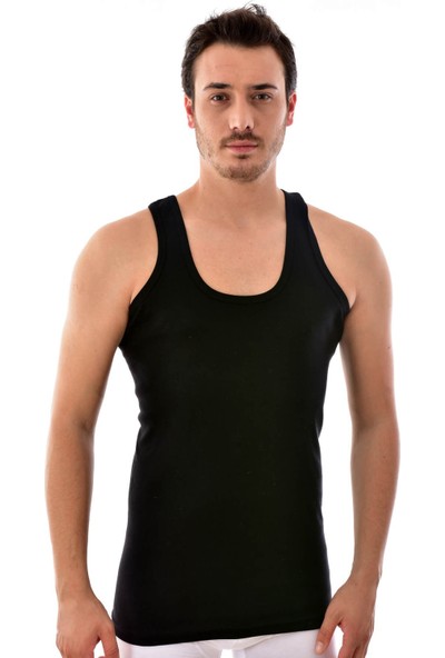 Tutku 6 Adet 0102 Erkek Ribana Atlet Siyah