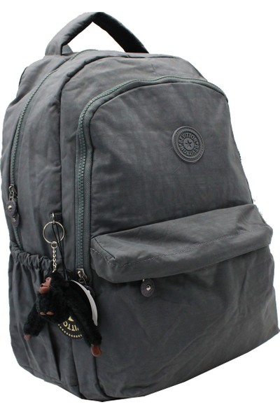 Bevitton 2200 Krinkıl Kumaş Sırt Çantası Gri