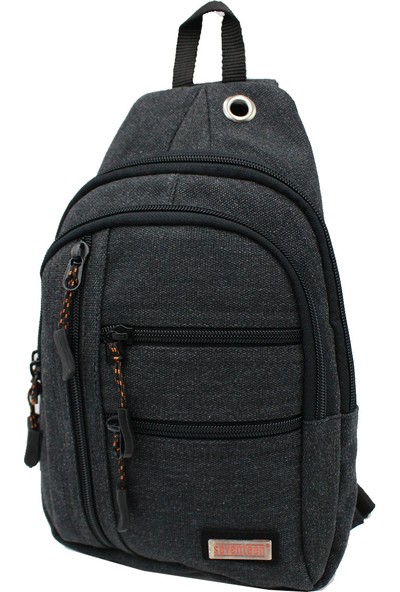 Seventeen 3473 Kanvas Body Bag Çapraz Çanta Siyah