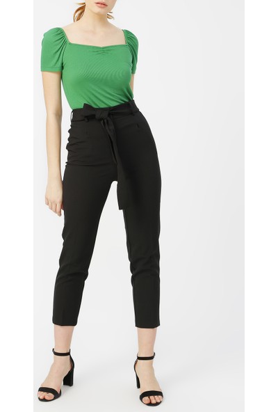 Random Kadın Beli Kuşaklı Klasik Pantolon