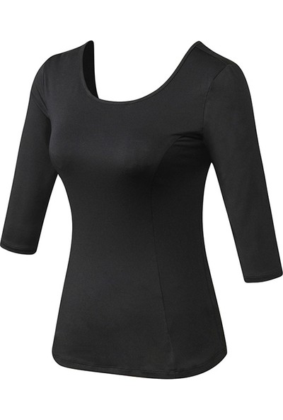 Buyfun Kadın Hollow Out Spor T-Shirt V Geri Yarım Kollu Buyfun Kadın Hollow Out Spor T-Shirt V Geri Yarım Kollu