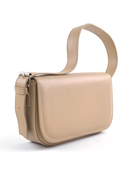 Allure Nude Kapaklı Baget Çanta