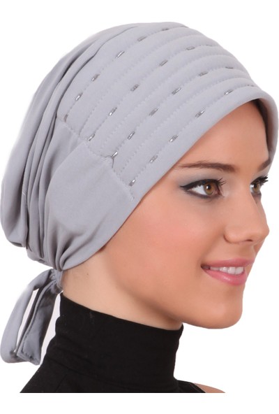 Fidan Boncuklu Bandana El İşi Boncuk İşlemeli Hazır Bone