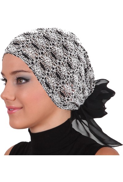 Fidan Buklet Tüllü Hazır Bone Tesettür Kadın