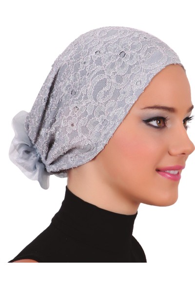 Fidan Bone Dantel Güllü Hazır Türban Tesettür Bone Fidan Bone Dantel Güllü Hazır Türban Tesettür Bone