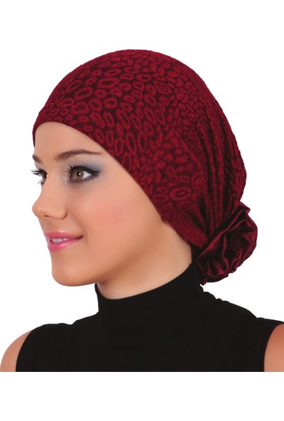 Fidan Bone Brokar Güllü Hazır Türban Tesettür Bone Fidan Bone Brokar Güllü Hazır Türban Tesettür Bone