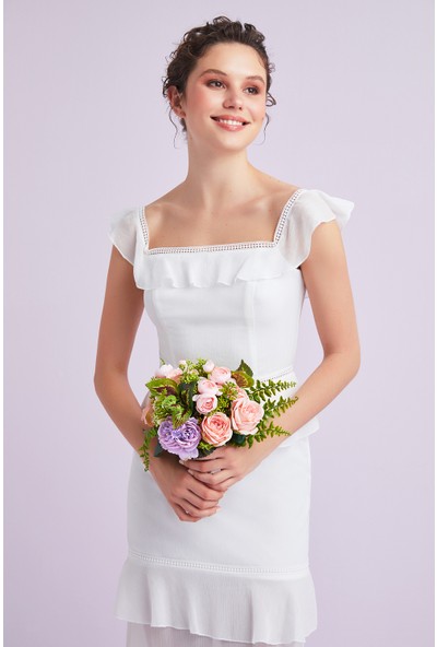 Oleg Cassini Pembe Mor Gelin Buketi