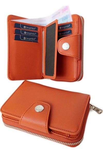 Cengiz Pakel Küçük Boy Kiremit Kadın Cüzdan