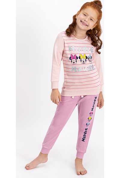 Minnie Mouse Lisanslı Kız Çocuk Eşofman Takımı Minnie Mouse Lisanslı Kız Çocuk Eşofman Takımı