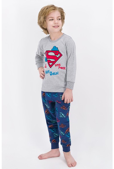 Superman Lisanslı Erkek Çocuk Pijama Takımı