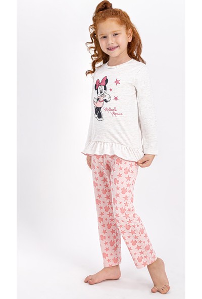 Minnie Mouse Lisanslı Kız Çocuk Pijama Takımı Minnie Mouse Lisanslı Kız Çocuk Pijama Takımı