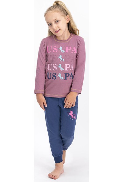 U.s. Polo Assn. Lisanslı Kız Çocuk Pijama Takımı U.s. Polo Assn. Lisanslı Kız Çocuk Pijama Takımı