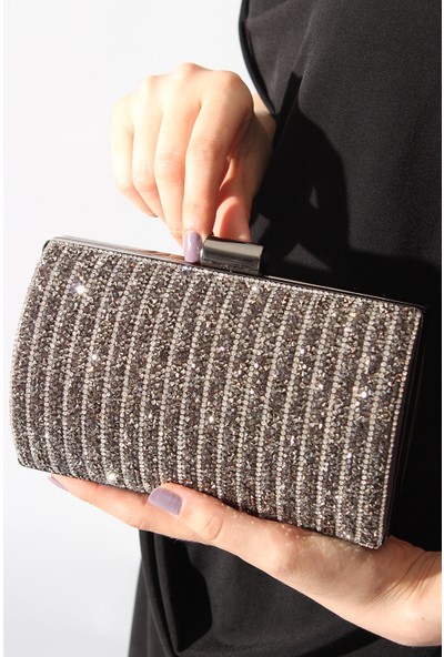 Rovigo Plus Platin Suni Deri Kadın Çanta