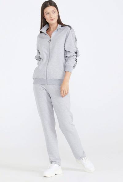 Sementa Kadın Cepli Taşlı Eşofman Takım