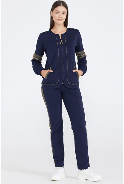 Sementa Sim Detaylı Fermuarlı Kadın Eşofman Takım