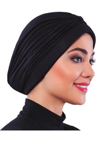 Fidan Bambu Incili Siyah Doğal Bambu Kumaştan Üretilmiş Hazır Tesettür Bone Fidan Bambu Incili Siyah Doğal Bambu Kumaştan Üretilmiş Hazır Tesettür Bone