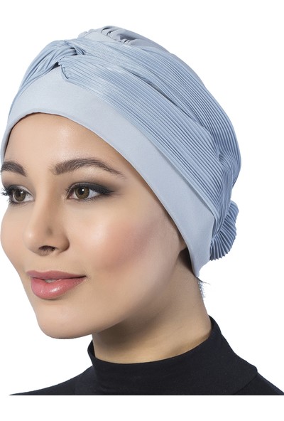 Fidan Bone Düğümlü Plise Açık Gri Hazır Türban Tesettür Bone Fidan Bone Düğümlü Plise Açık Gri Hazır Türban Tesettür Bone