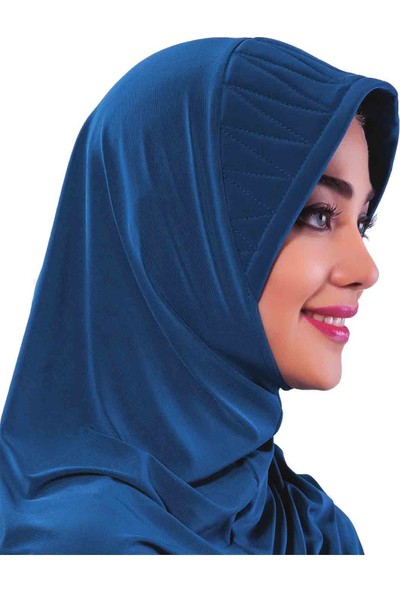 Fidan Bone Çapraz Takmatik Petrol Hazır Türban Tesettür Bone Namaz Örtüsü