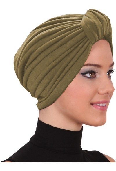 Fidan Soft Topuz Bej Tesettür Bone